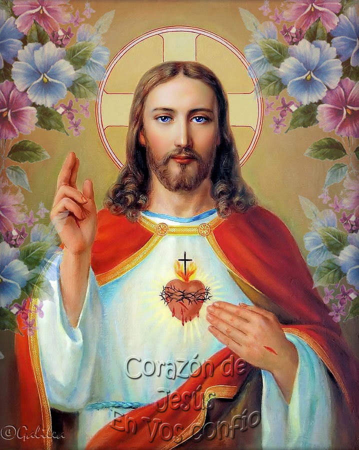 Imágenes religiosas de Galilea: Corazón de Jesús en Vos confio