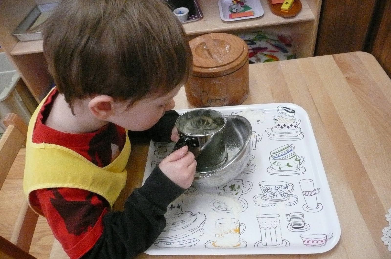 Montessori Teachings: Sifting Flour