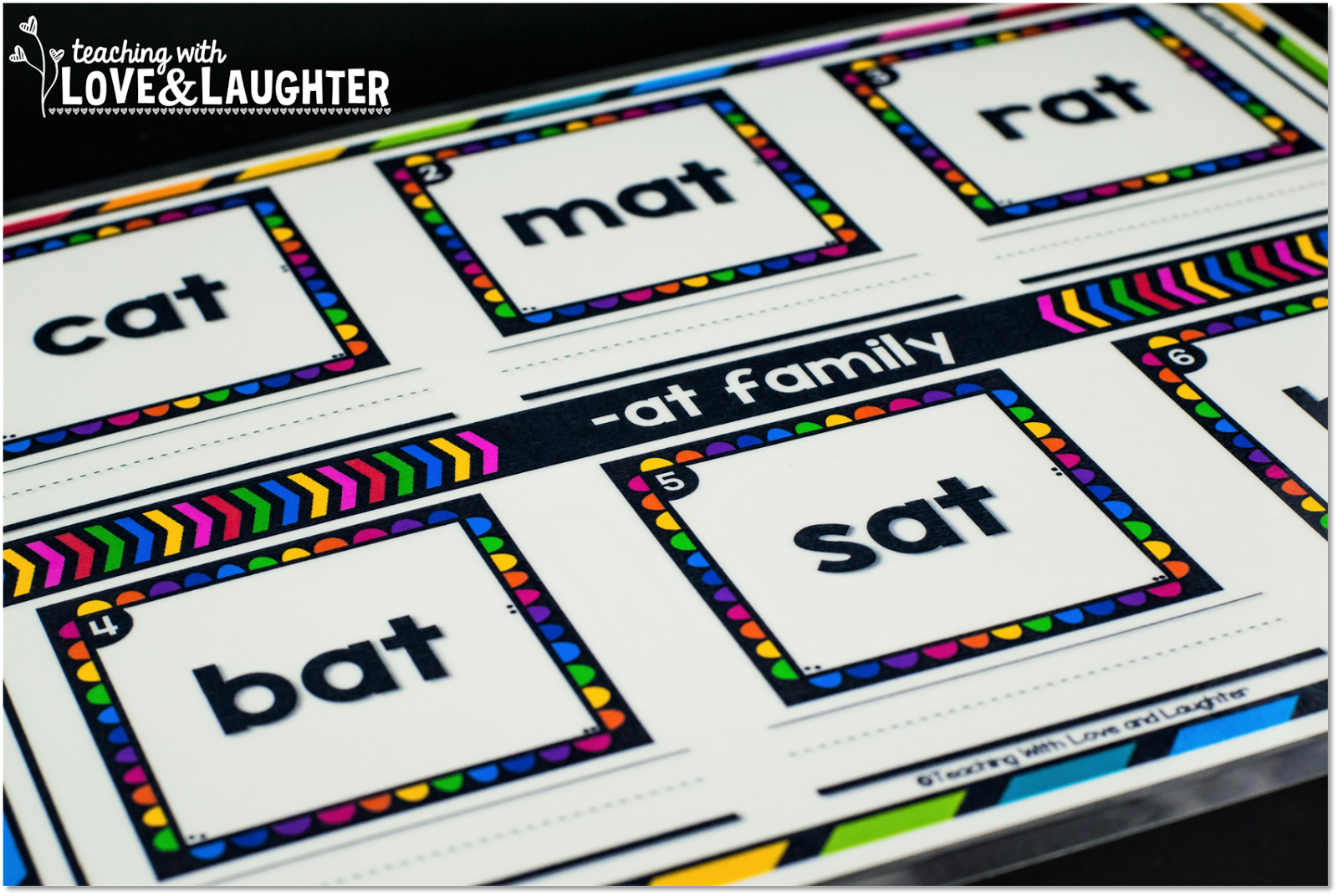 Teaching With Love and Laughter: CVC Word Family Mats...a GREAT ...