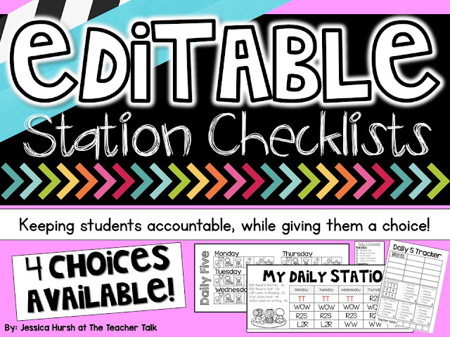 Editable Station Checklists! - The Teacher Talk
