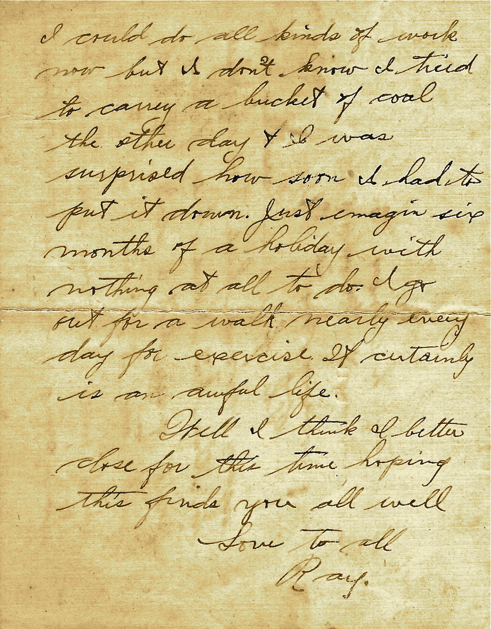 Letters From World War One: February 20, 1919 Military Convalescent ...