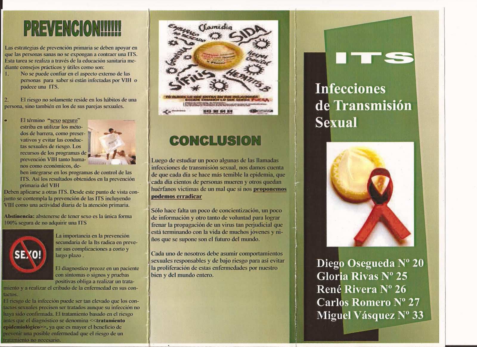 cuida tu salud y tu cuerpo: Triptico sobre infecciones de transmision ...