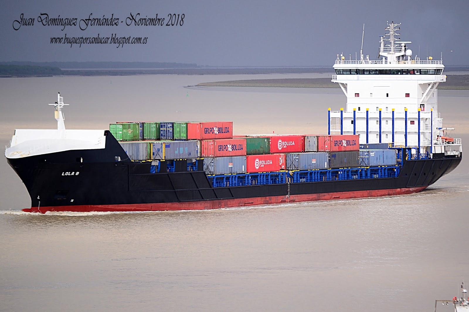 BUQUES MERCANTES A SU PASO POR SANLUCAR DE BARRAMEDA: LOLA B - IMO 9353735