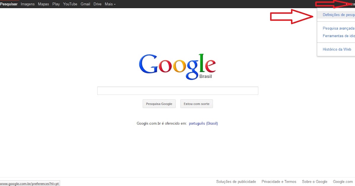 Ana Tutoriais: Configurando o Google para português Brasil