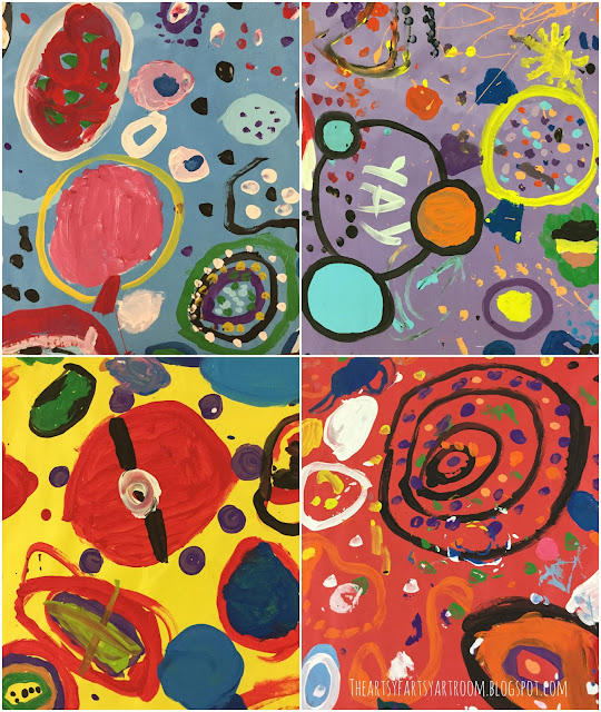 The Artsy Fartsy Art Room: Collaborative Dot Paintings