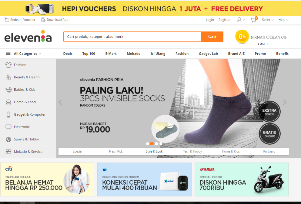 8 Golden Rules and 16 Prinsip UI (Studi kasus Elevenia) ~ DOOMBOD BERBAGI