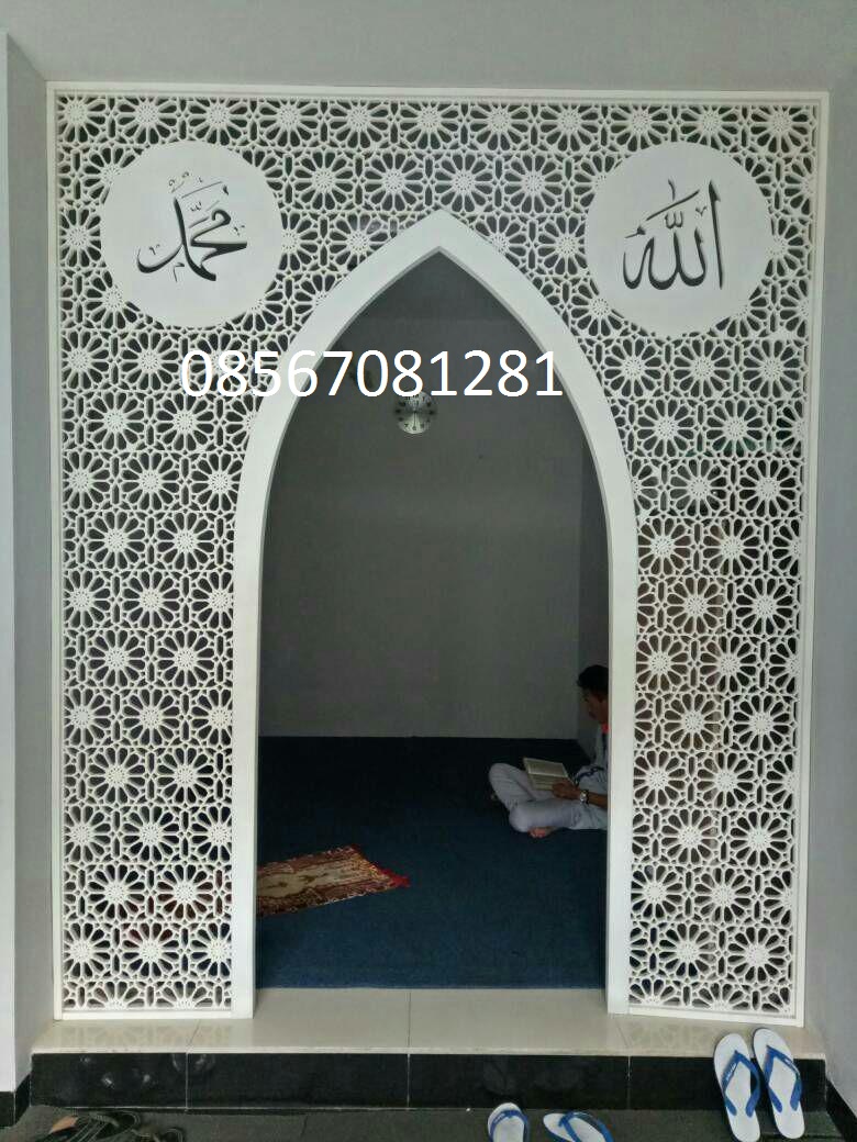 ornamen mihrab masjid: harga grc motif islami, 081288711562, 02158909935