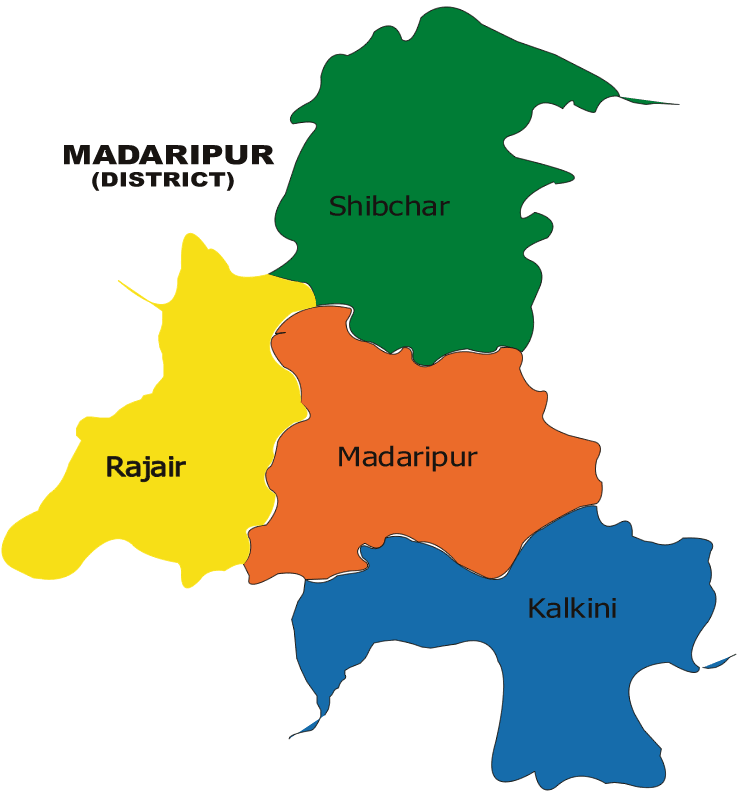 Madaripur District: District Map Of Madaripur