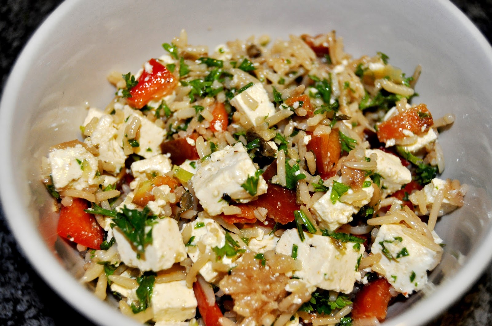 Littlebones: Tofu and Chinese Rice Salad