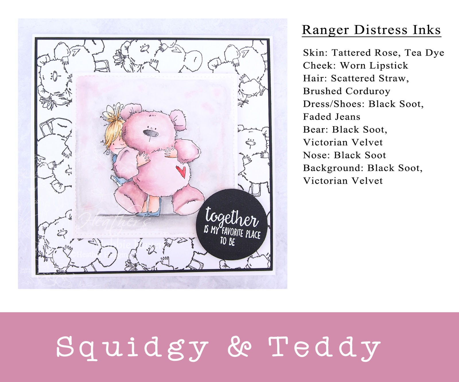 Heather's Hobbie Haven: Squidgy and Teddy Card Kit