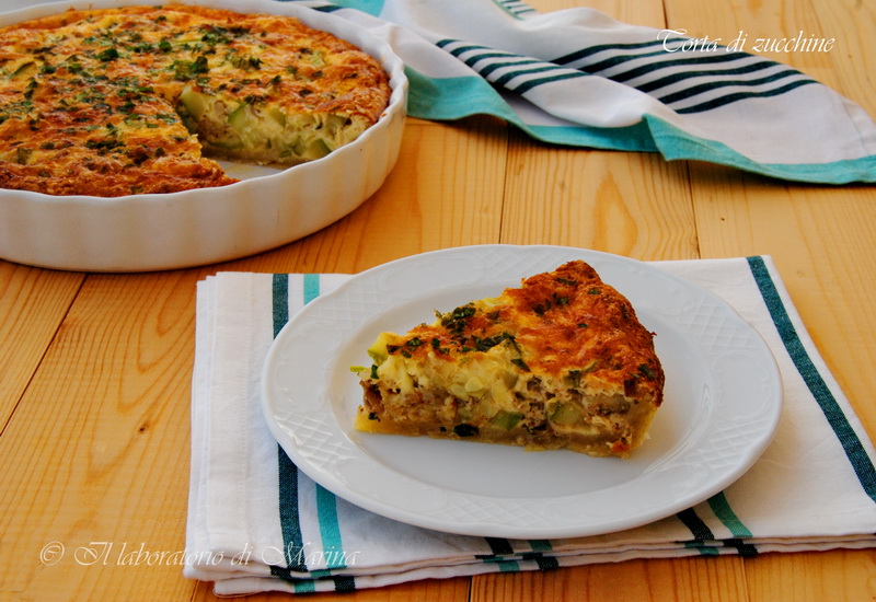 IL LABORATORIO DI MARINA: ΤΑΡΤΑ ΜΕ ΚΟΛΟΚΥΘΑΚΙΑ // CROSTATA DI ZUCCHINE