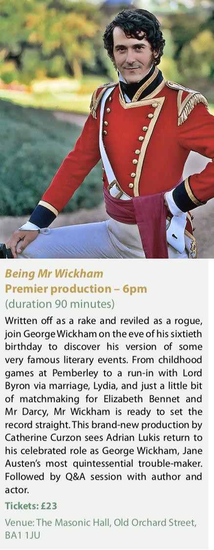 Adrian Lukis as Mr Wickham - Live on Stage! - Jane Austen Variations