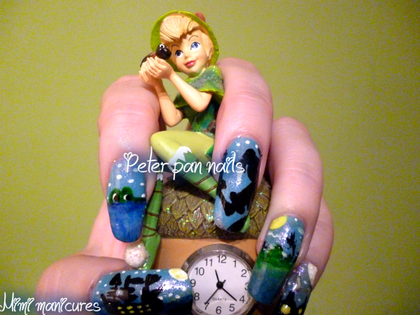 my adventures in nail polish: Disney peter pan nails