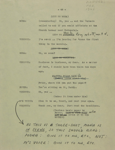 BOOKTRYST: Charlie Chaplin's MS Notes and Script for M. Verdoux ...