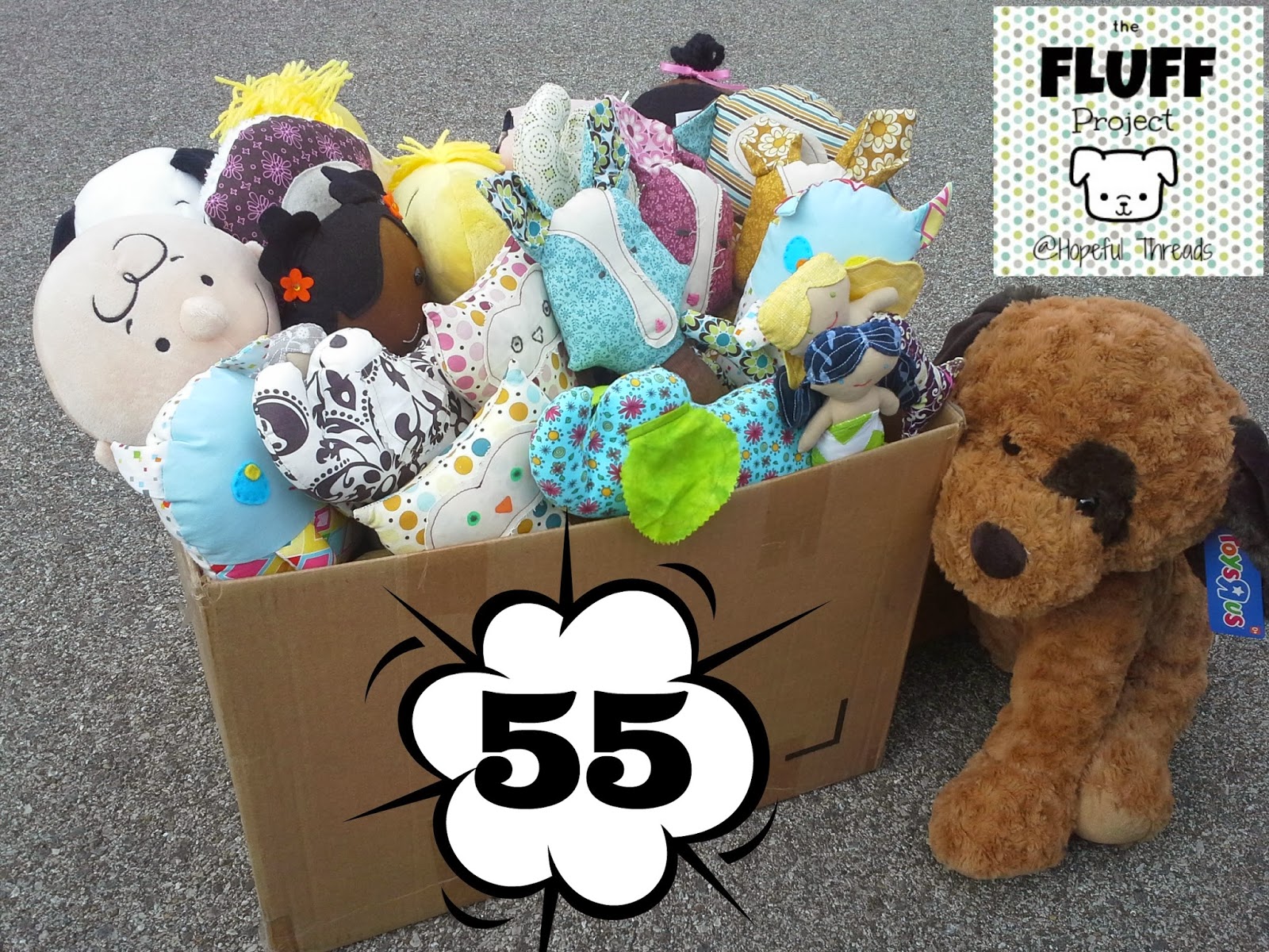 Hopeful Threads: FLUFF DROP! Delivery of stuffed friends for the FLUFF ...