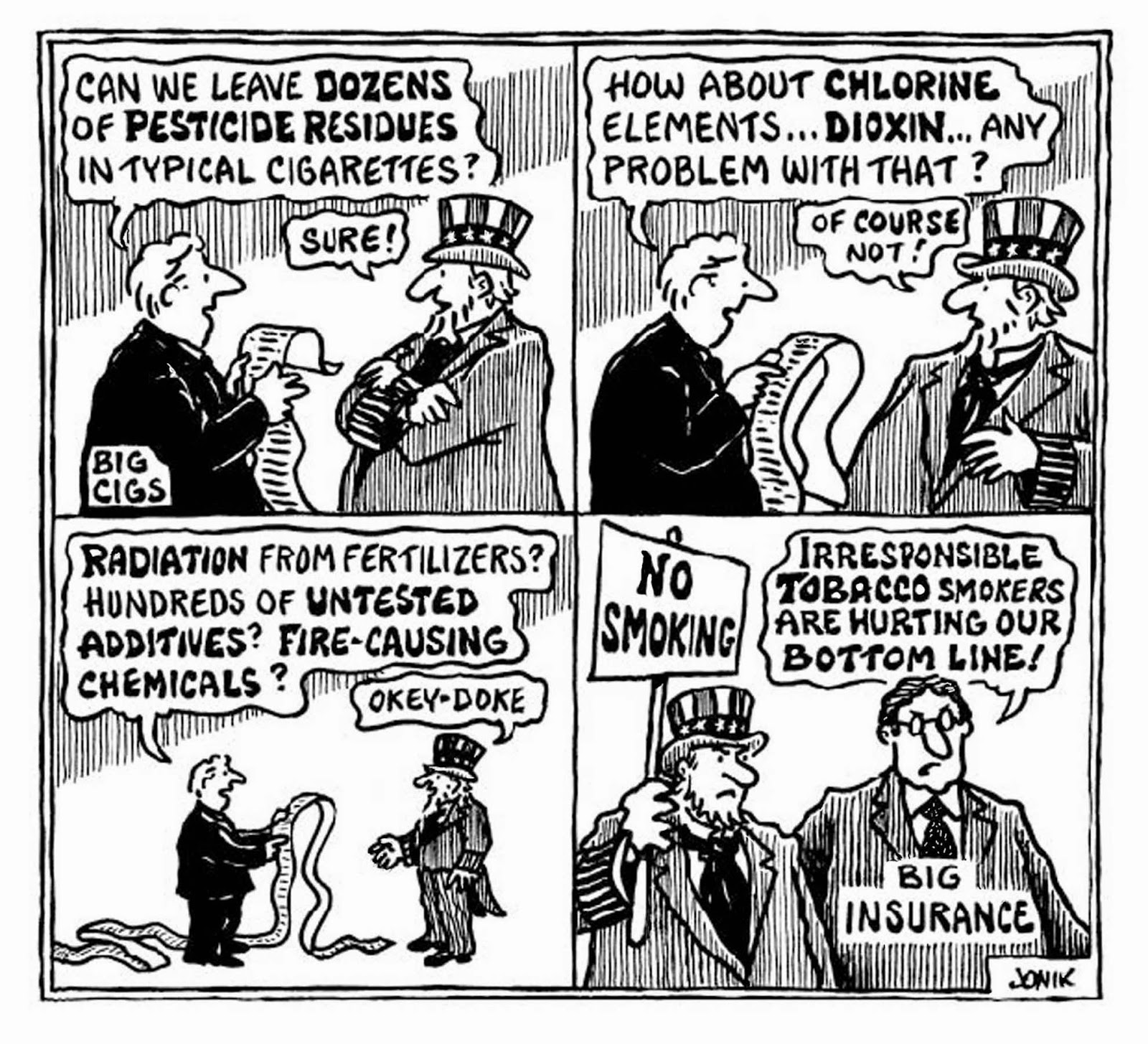 Jonik Editorial Cartoons: SMOKING and TOBACCO