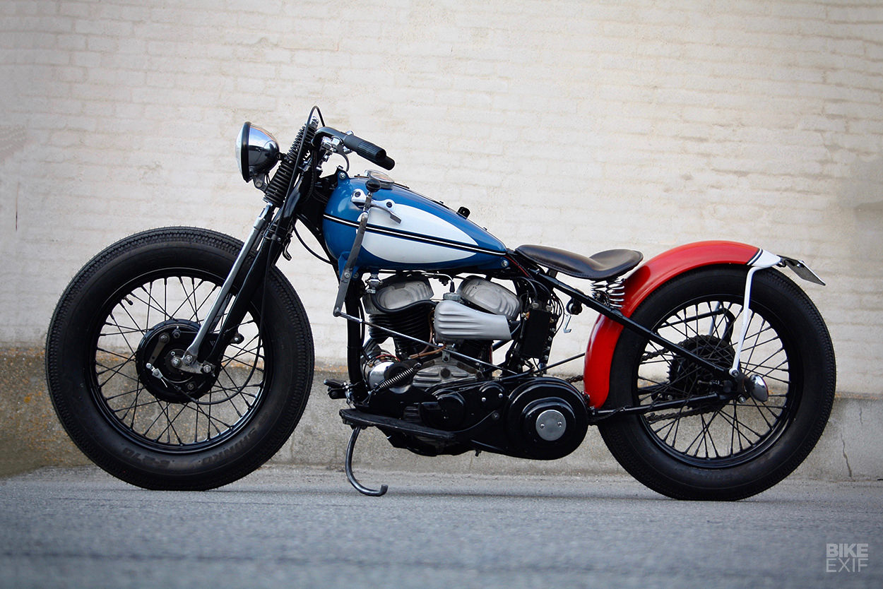 JAMESVILLE MOTORCYCLES: JAMESVILLE '42 WLA FLATHEAD BOBBER