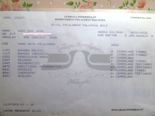 Simple Life: My SPM Result 2012