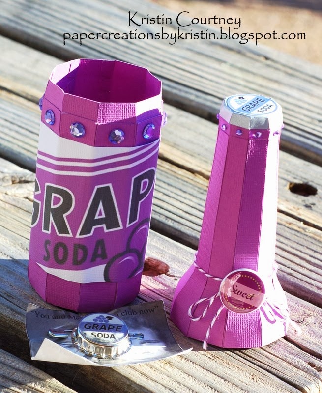 Paper Creations by Kristin: Grape Soda Bottle