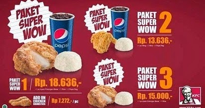 Daftar Harga Menu KFC Lengkap Terbaru