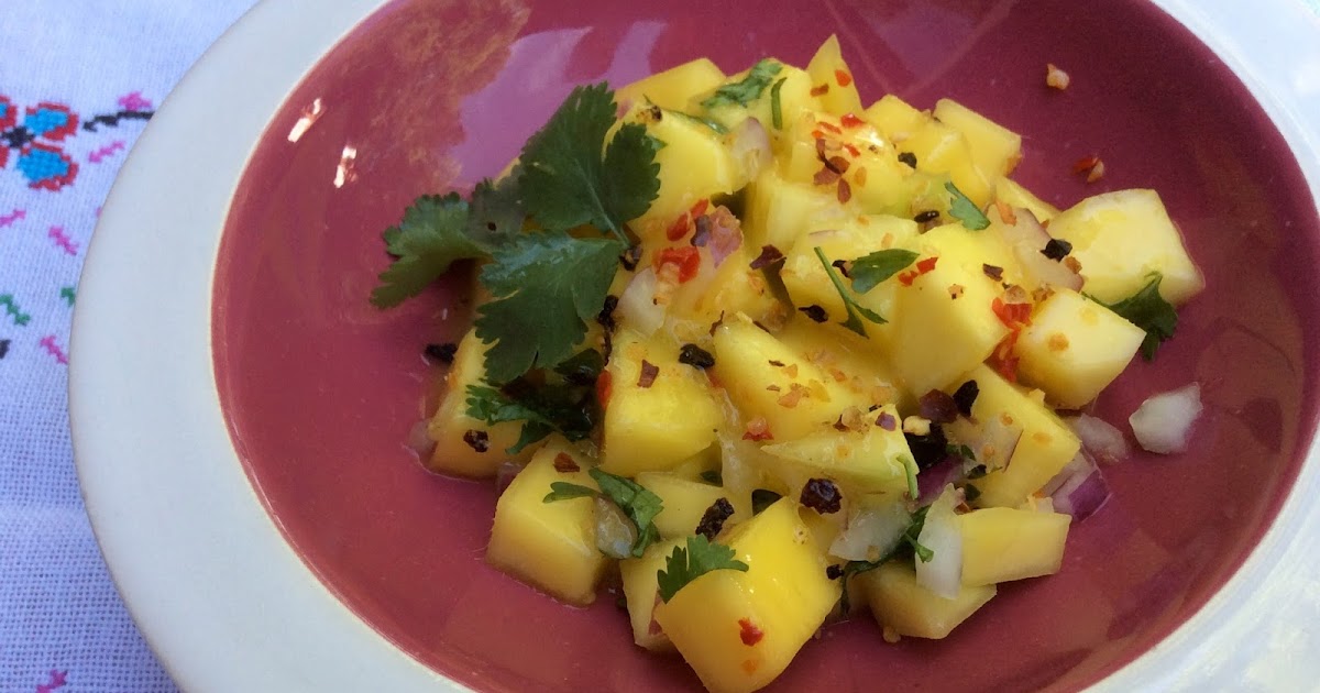 blog: Ceviche ou salsa de manga, texto em português