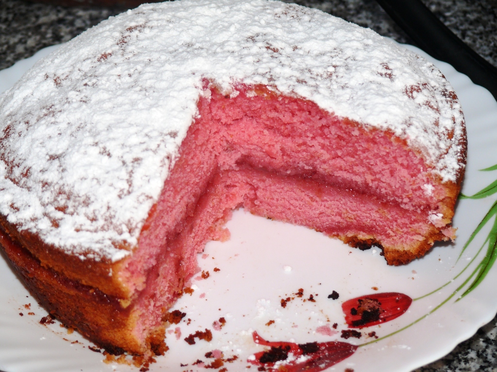 Cocinando en el Mundo: Bizcocho rosa