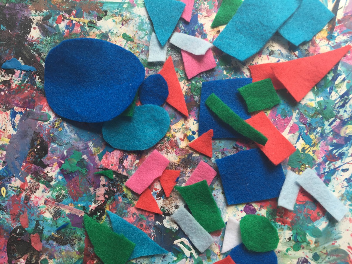 Mini Monets and Mommies: Kids' Art Activity: Craft Felt Painted Collage ...
