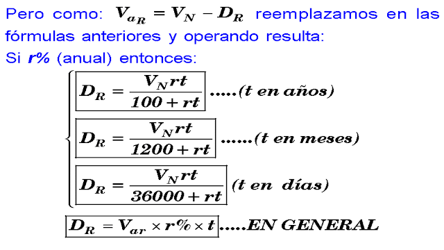 QUÉ ES DESCUENTO COMERCIAL , RACIONAL FÓRMULAS Y EJEMPLOS