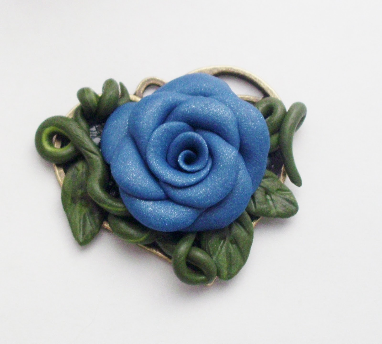 Secret Solace Supplies: Polymer Clay Rose With Bezel Tutuorial