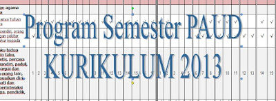 Program Semester PAUD/ TK A Kurikulum 2013 Semester 1 dan 2 | RPPH RKH ...