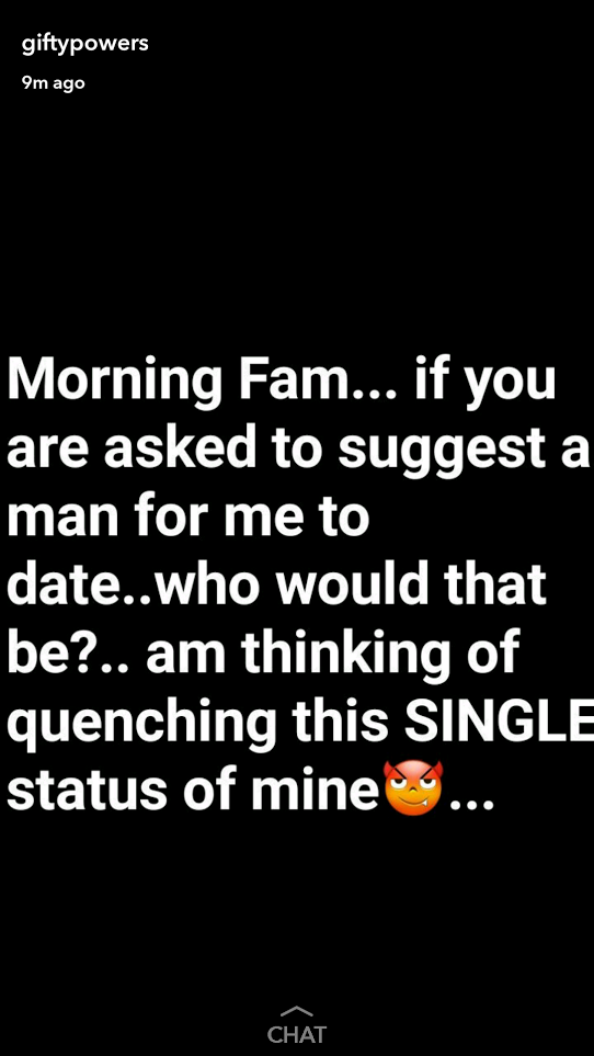 BBN's Gifty is ready to 'quench her single status' but needs ...