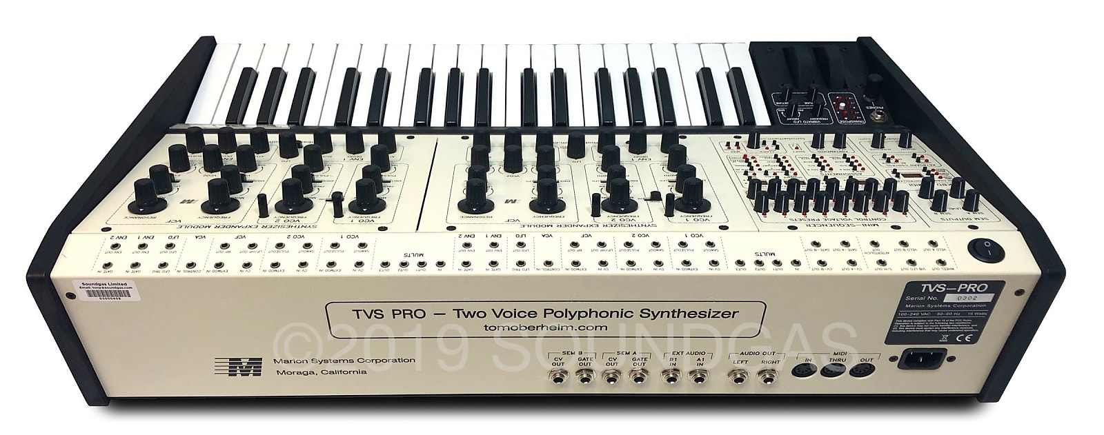 MATRIXSYNTH: Tom Oberheim TVS (Two Voice) Pro SN 302