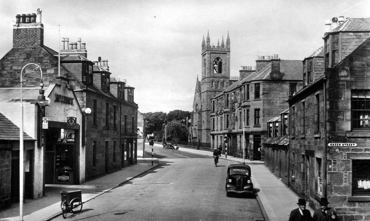 Tour Scotland: Old Photograph Keptie Street Arbroath Scotland