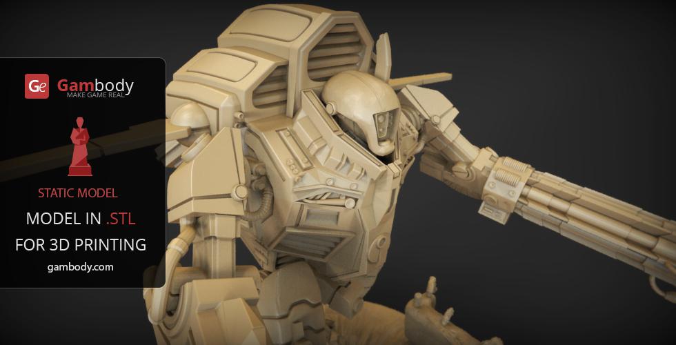 Warhammer 40K - TAU XV109 Y'Vahra 3D Printing Files | Nixon's 3D Models