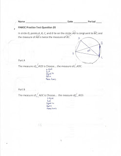 Geometry, Common Core Style: PARCC Practice Test Question 20 (Day 163)