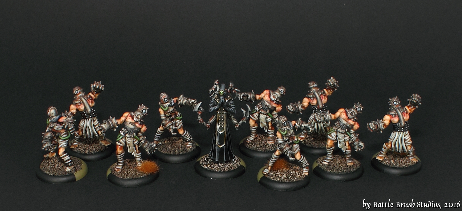 Battle Brush Studios: Review: Warmachine Cephalyx Mind Slaver & Drudges