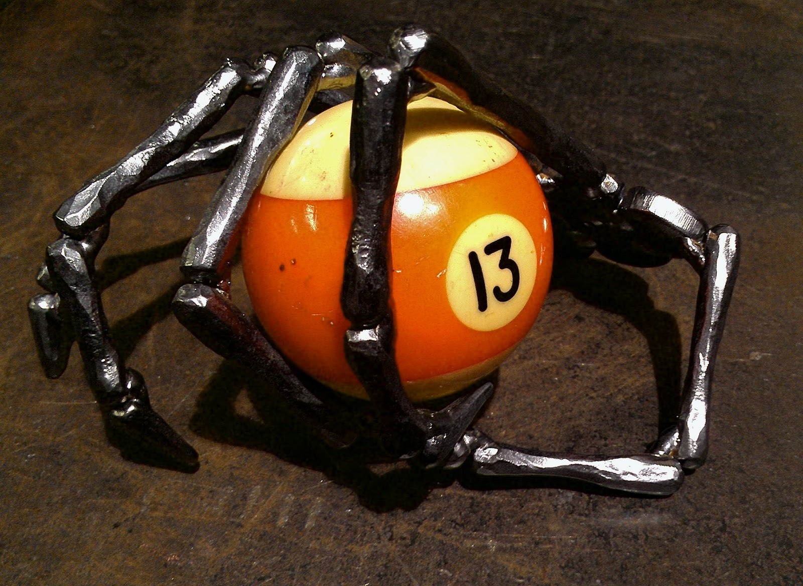 Moody's Garage: Forged Steel Skeleton Hand for Ryan Slater