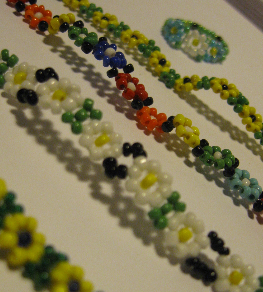 Rampant Eclecticism: #365 drawings: 2 (flower bead jewelry tutorial)
