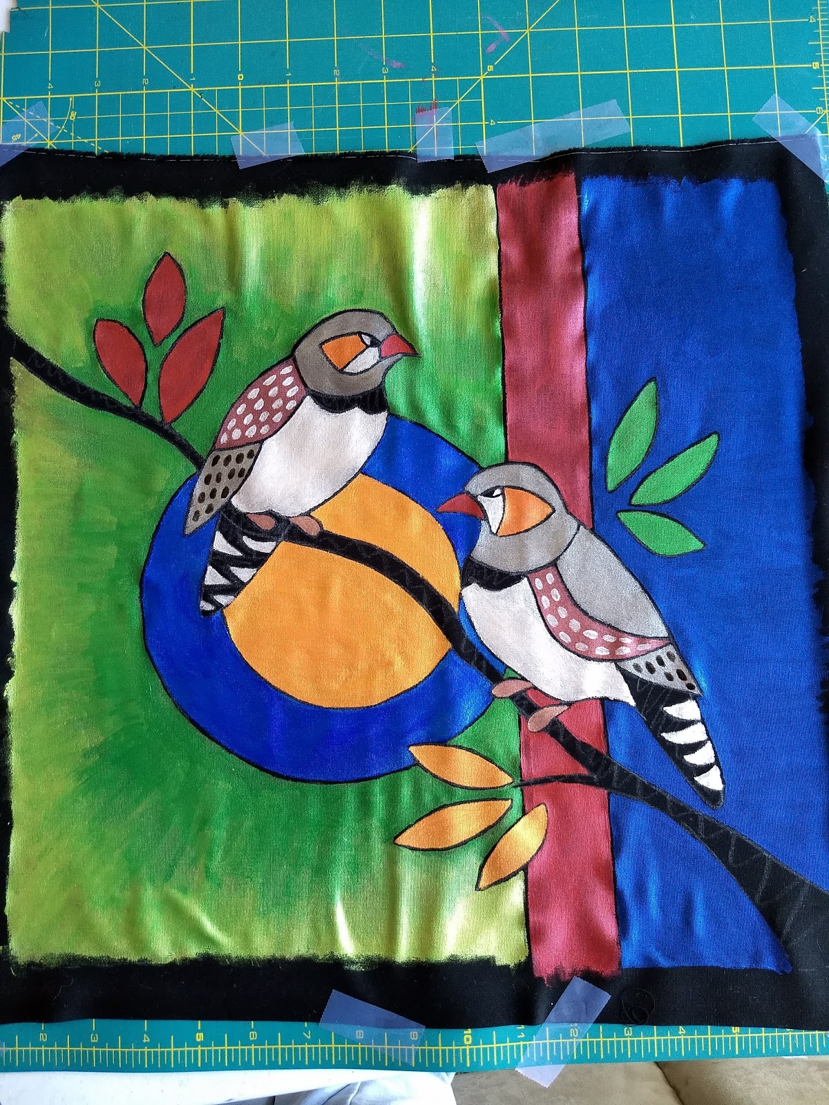 Websterquilt: Helen Godden's Zebra Finches