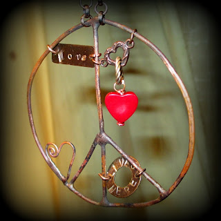 UP Beads: Copper Wire Peace Sign Tutorial by UP Beads