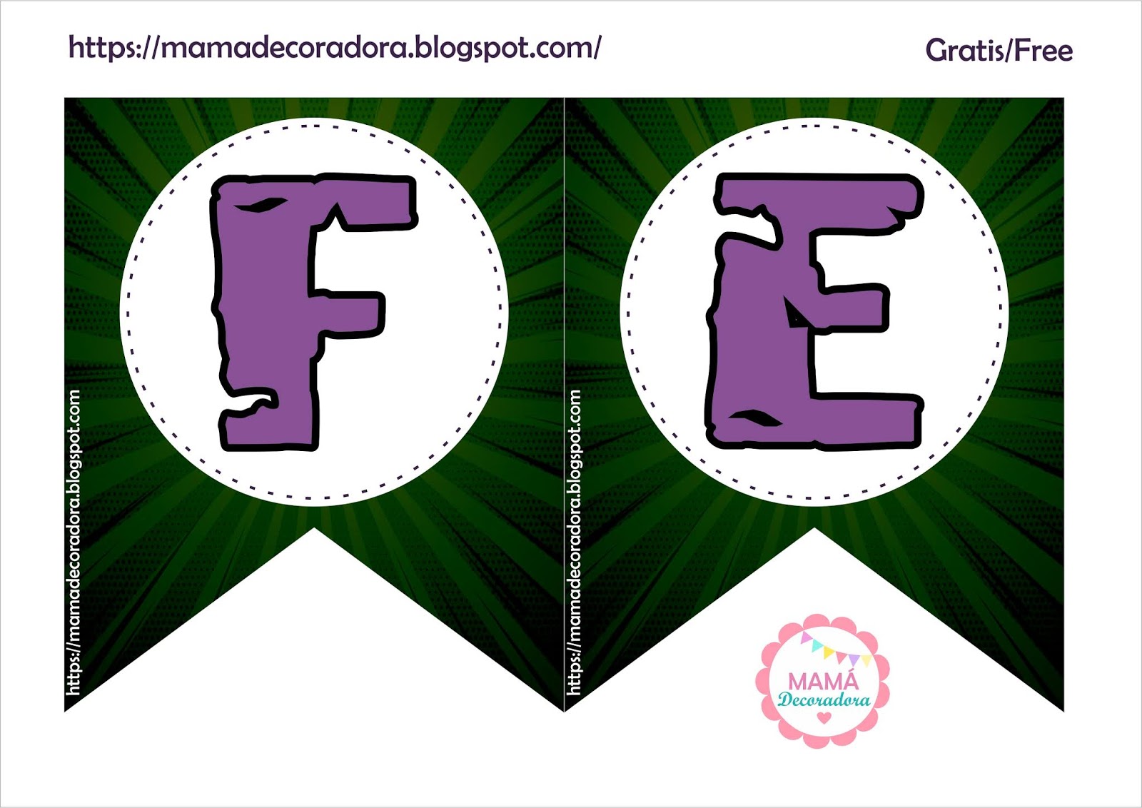 Mamá Decoradora: Kit Imprimible Hulk Gratis