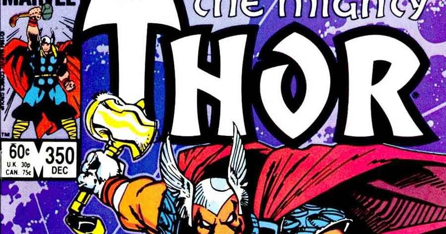 Thor #350 - Walt Simonson art & cover - Pencil Ink