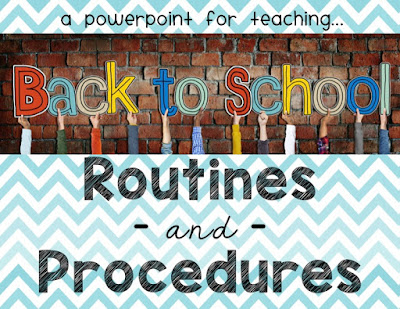 Back to School: Routines & Procedures | TheHappyTeacher
