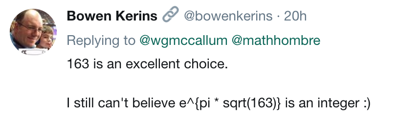 Math Hombre: Top Ten Favorite Numbers