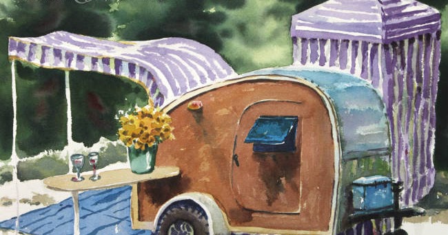 Simone Ritter Art: Teardrop Camper 'Mary Beth'