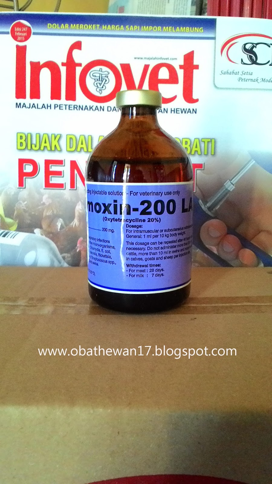 LIMOXIN-200 LA Oxytetracycline Long Acting Injection - OBAT HEWAN UNGGUL