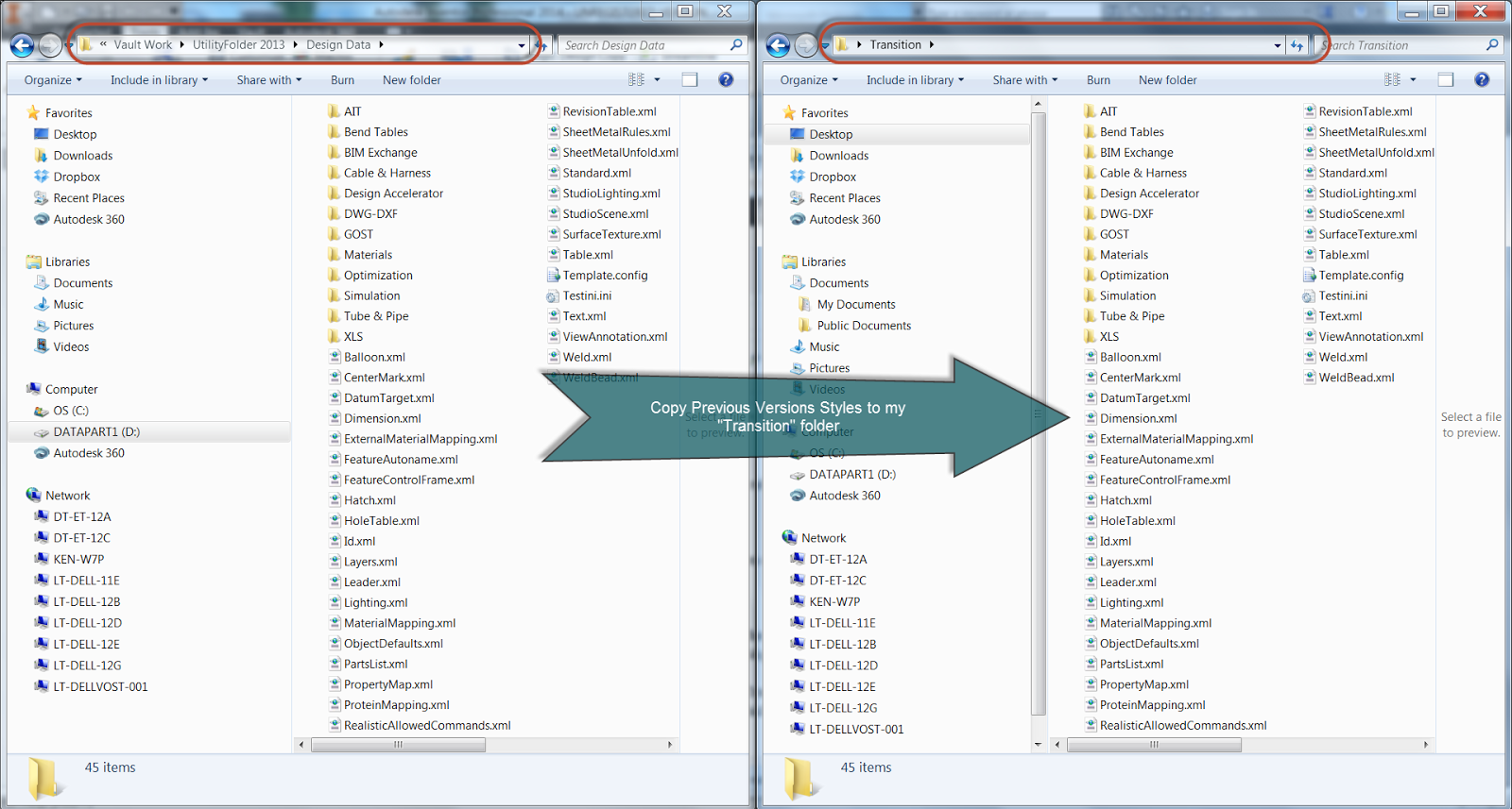 Copy and Paste my previous versions styles to the transition folder