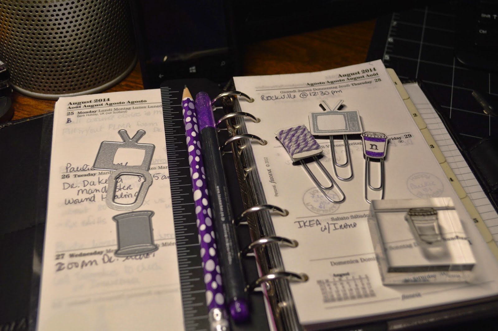 Clever Soiree: Cute Paper Clips for Filofax/Planner/Organizer