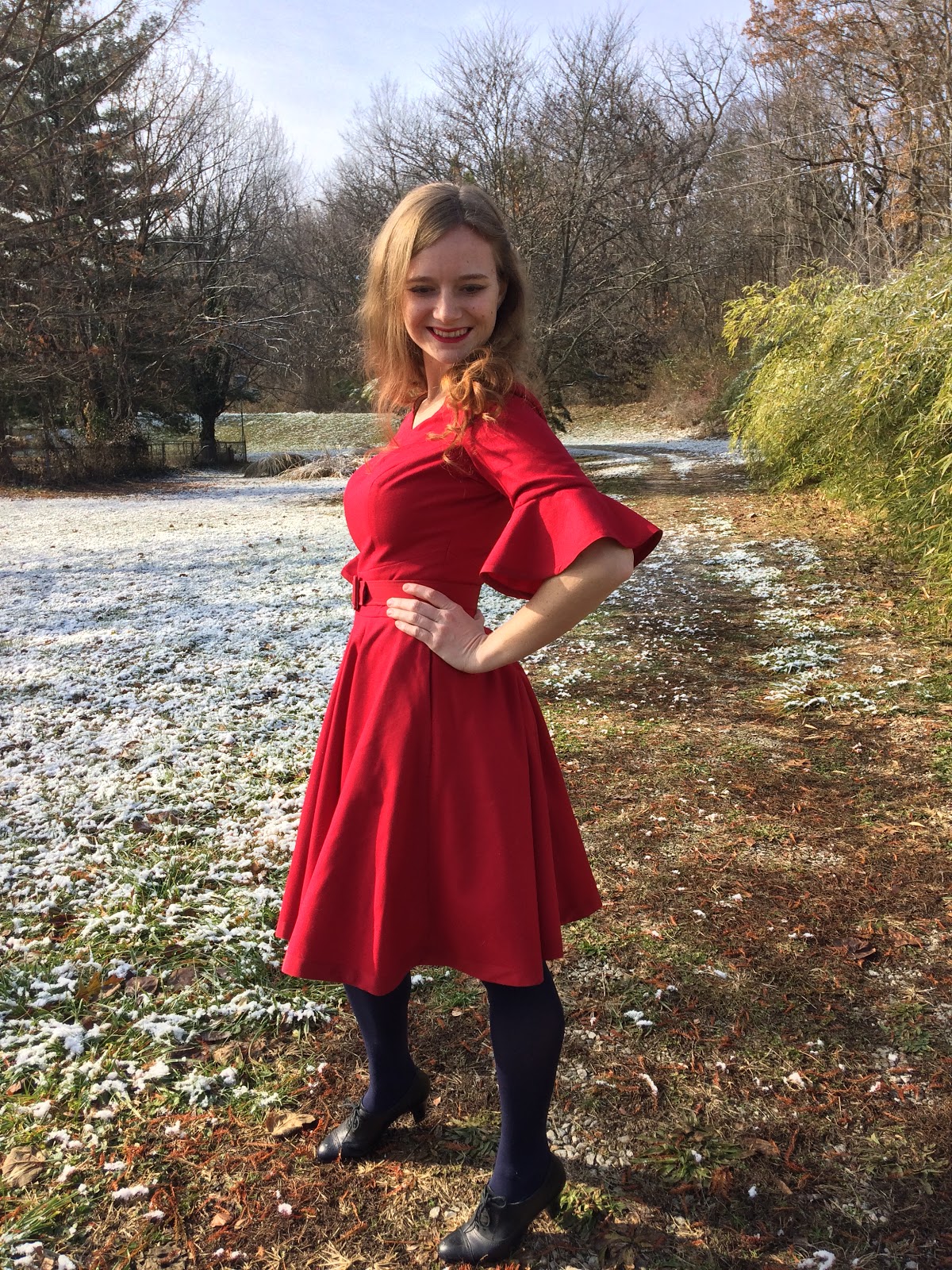 The Sewing Goatherd: A Red Wool Dress
