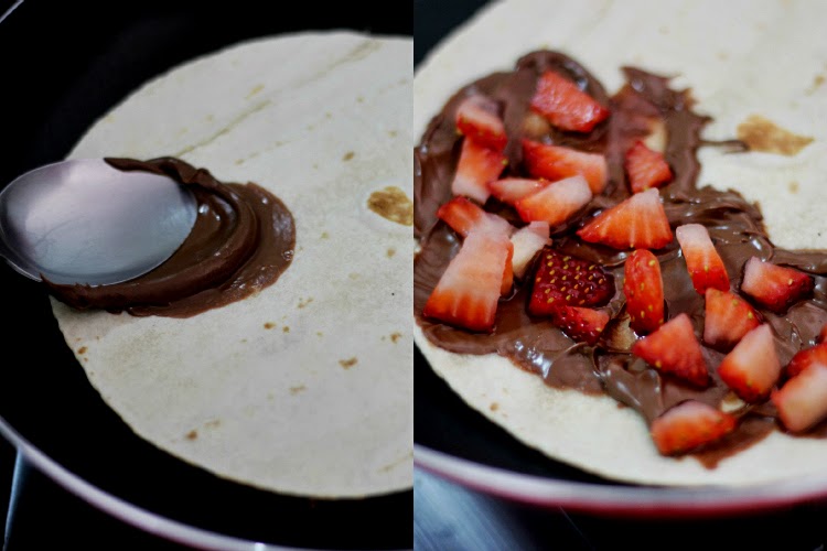 Letícia Nascimento: Receitinha da semana: Rap10 com nutella e morango!